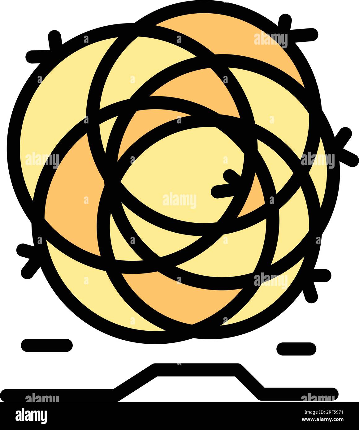 Tumbleweed icon outline vector. Desert ball. Western bush color flat ...