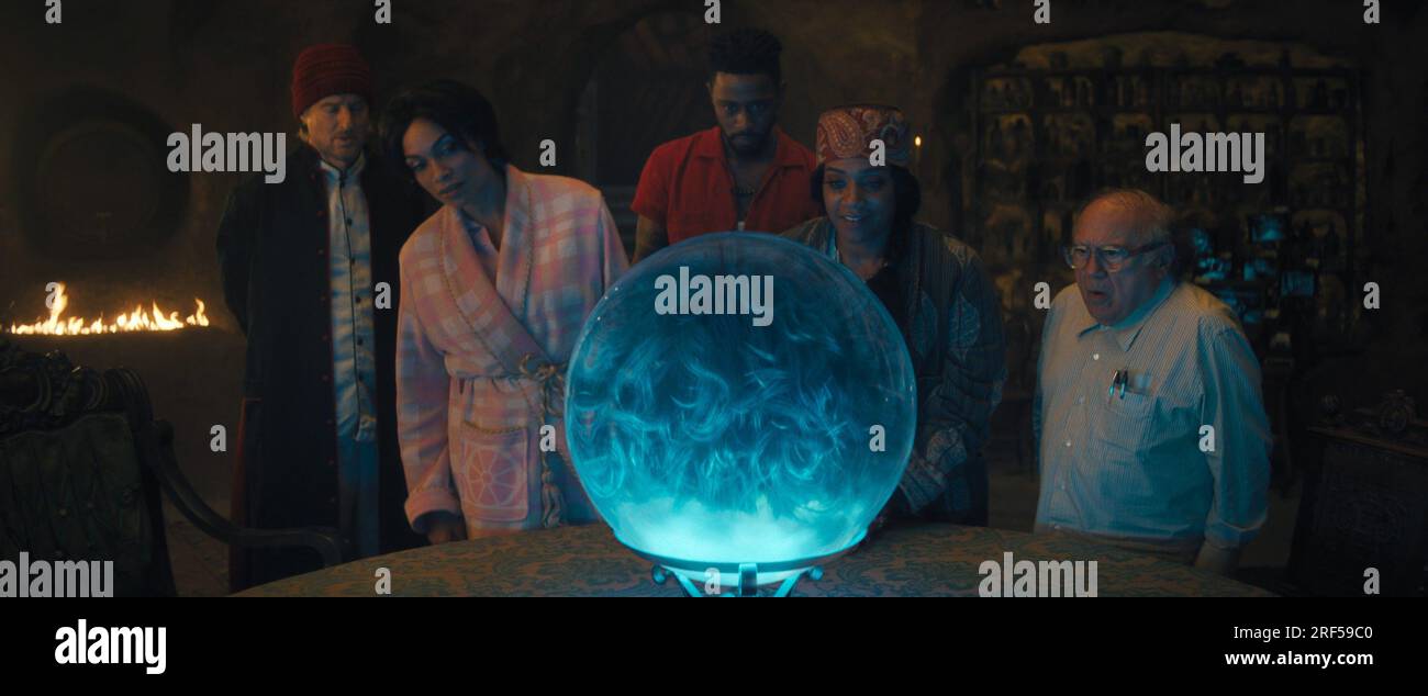HAUNTED MANSION, from left: Owen Wilson, Rosario Dawson, LaKeith ...