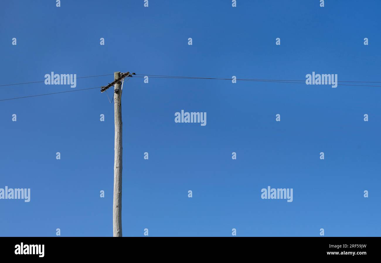 Power pole wires transmission hi-res stock photography and images - Alamy