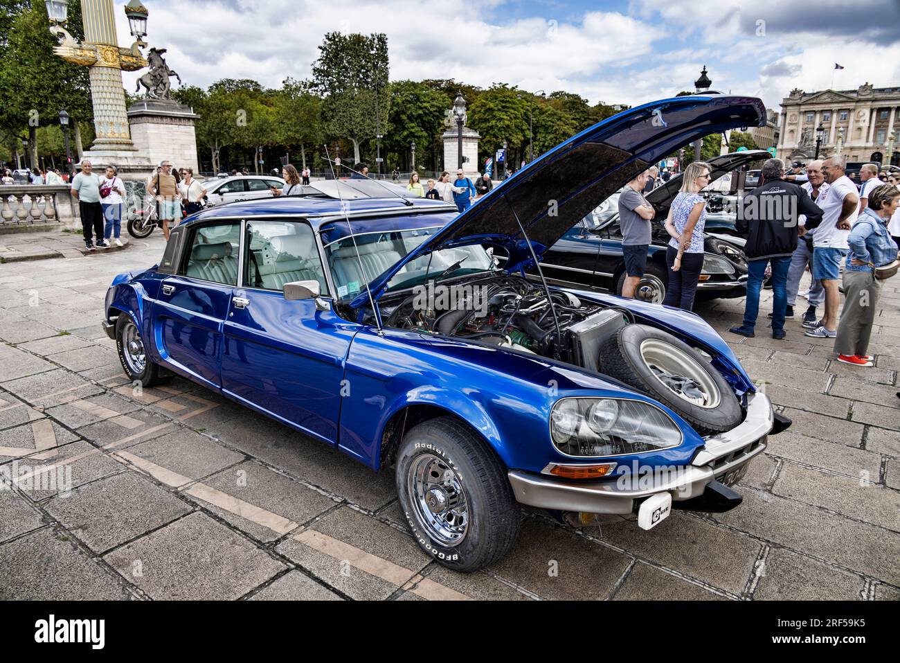 Paris, France. 30th July, 2023. Citroen DS 23 custom presented at the ...