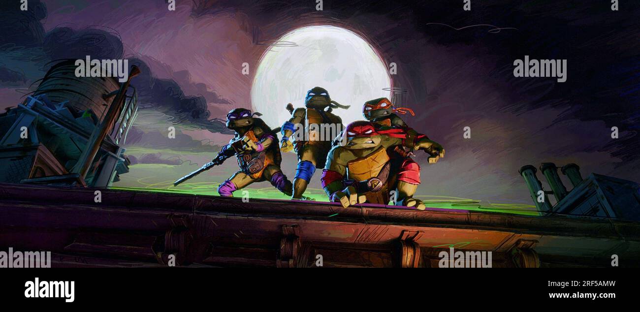 TEENAGE MUTANT NINJA TURTLES: MUTANT MAYHEM, from left: Donatello ...