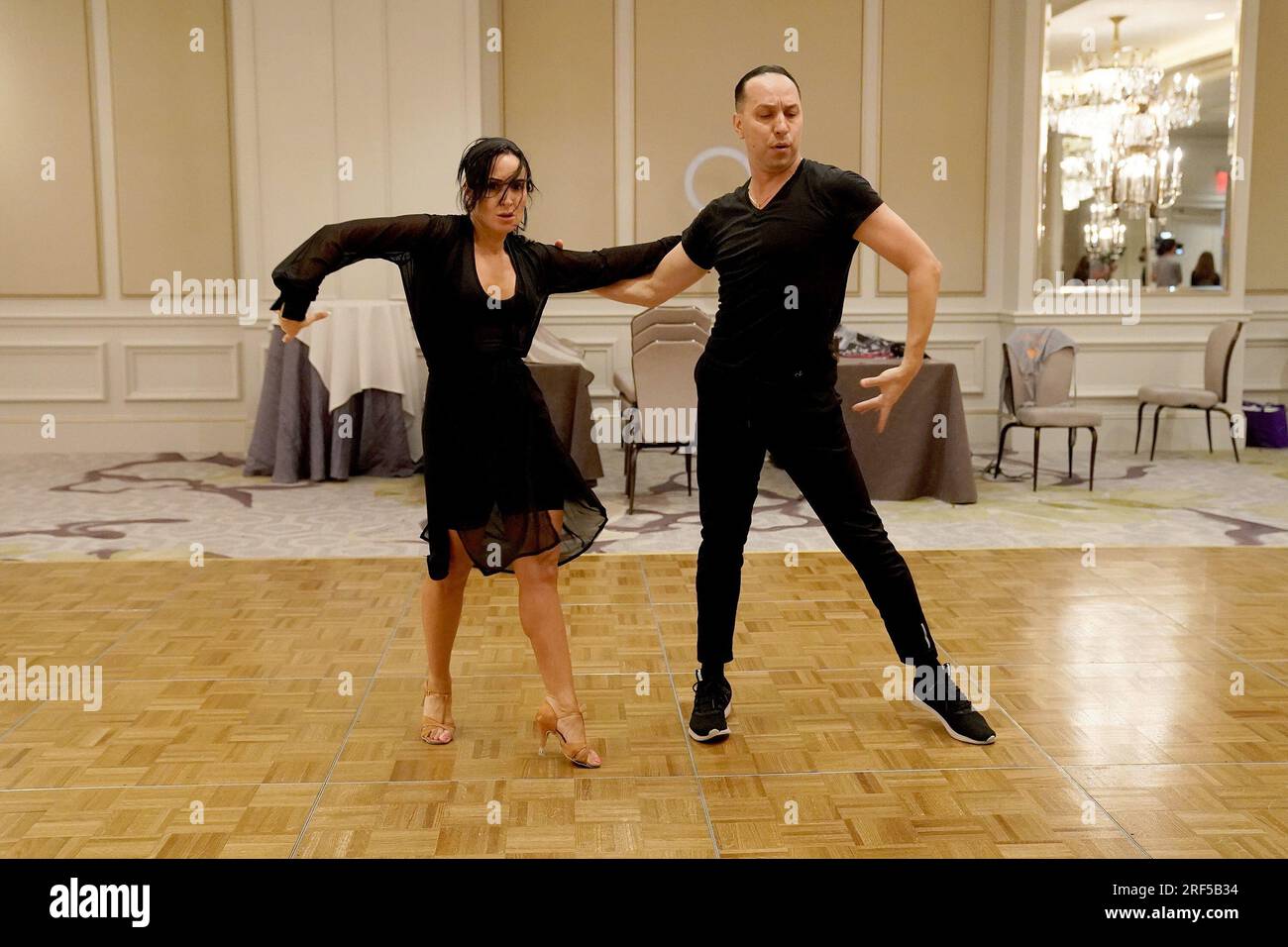 DANCING QUEENS, from left: Sabrina Strasser, Stanislav Stas' Kochergin ...