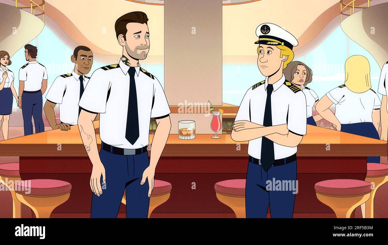 CAPTAIN FALL, from left: Nico (voice: Trond Fausa), Jonathan Fall ...