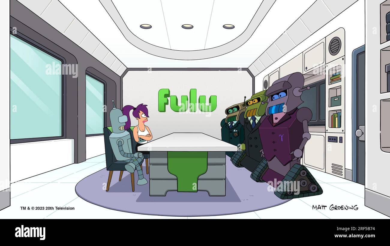 FUTURAMA, from left: Bender (voice: John DiMaggio), Turanga Leela ...