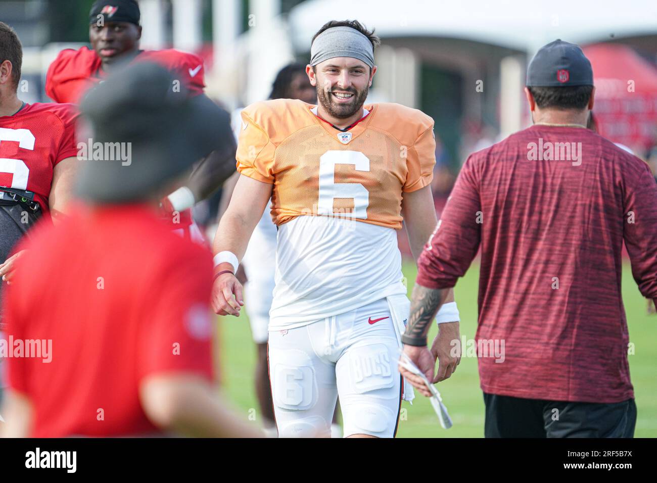 Tampa, Florida, USA, July 31, 2023, Tampa Bay Buccaneers players Baker ...