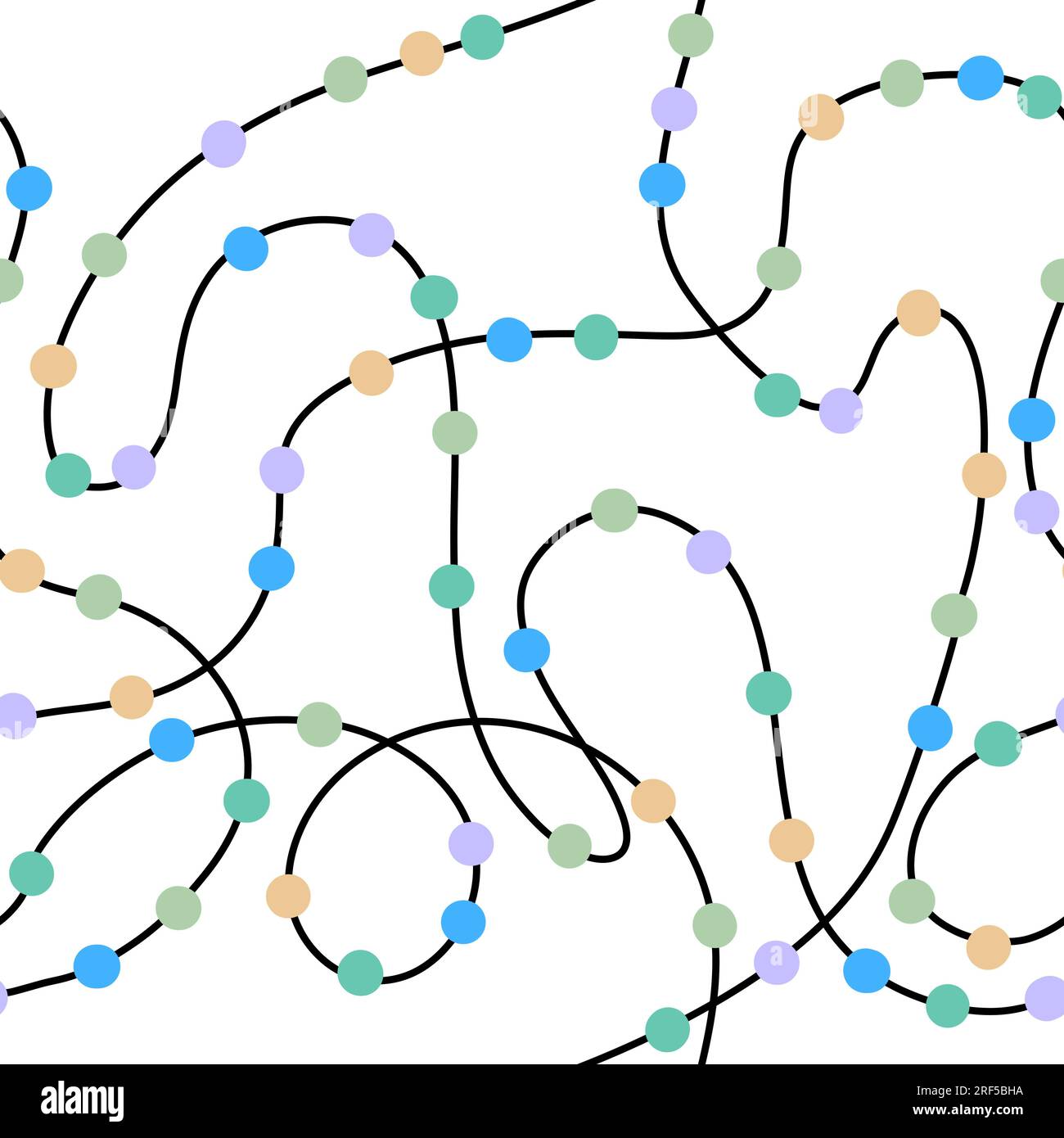 Seamless pattern with hobbies rope on white background for wallpaper ...