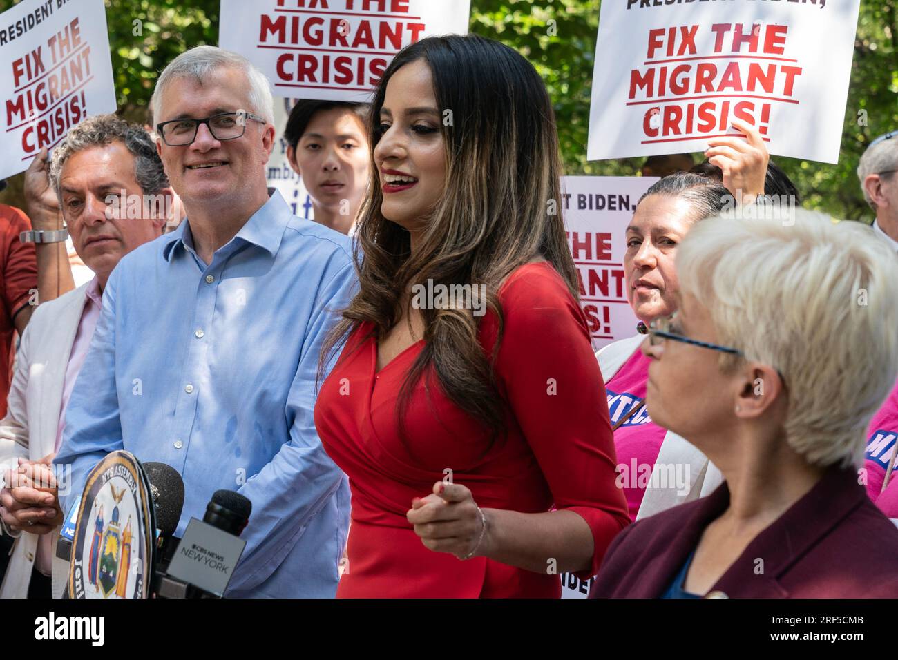New York, USA. 31st July, 2023. State Assembly member Jenifer Rajkumar ...