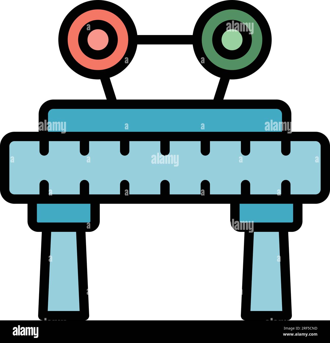 Stop train barrier icon outline vector. Traffic gate. Light danger color flat Stock Vector Image ...