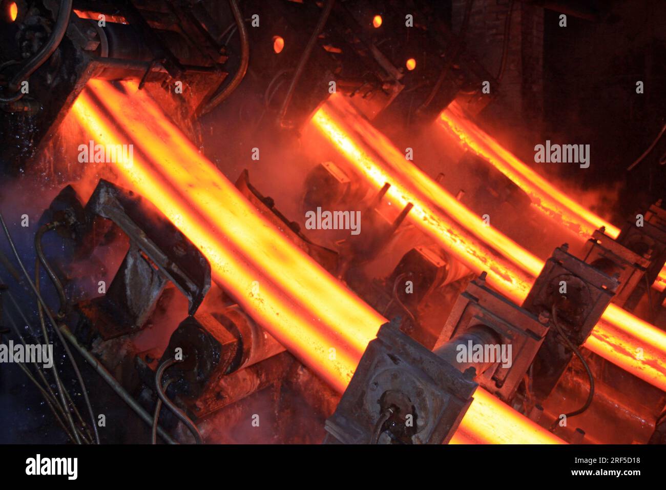 high temperature steel ingots in a workspace in China Stock Photo - Alamy