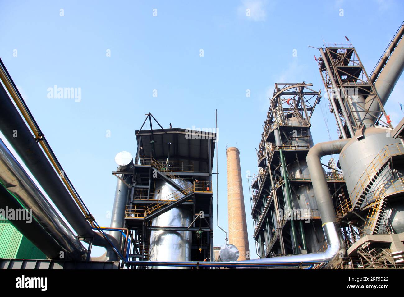 steel enterprise production equipment in a factory in China Stock Photo ...