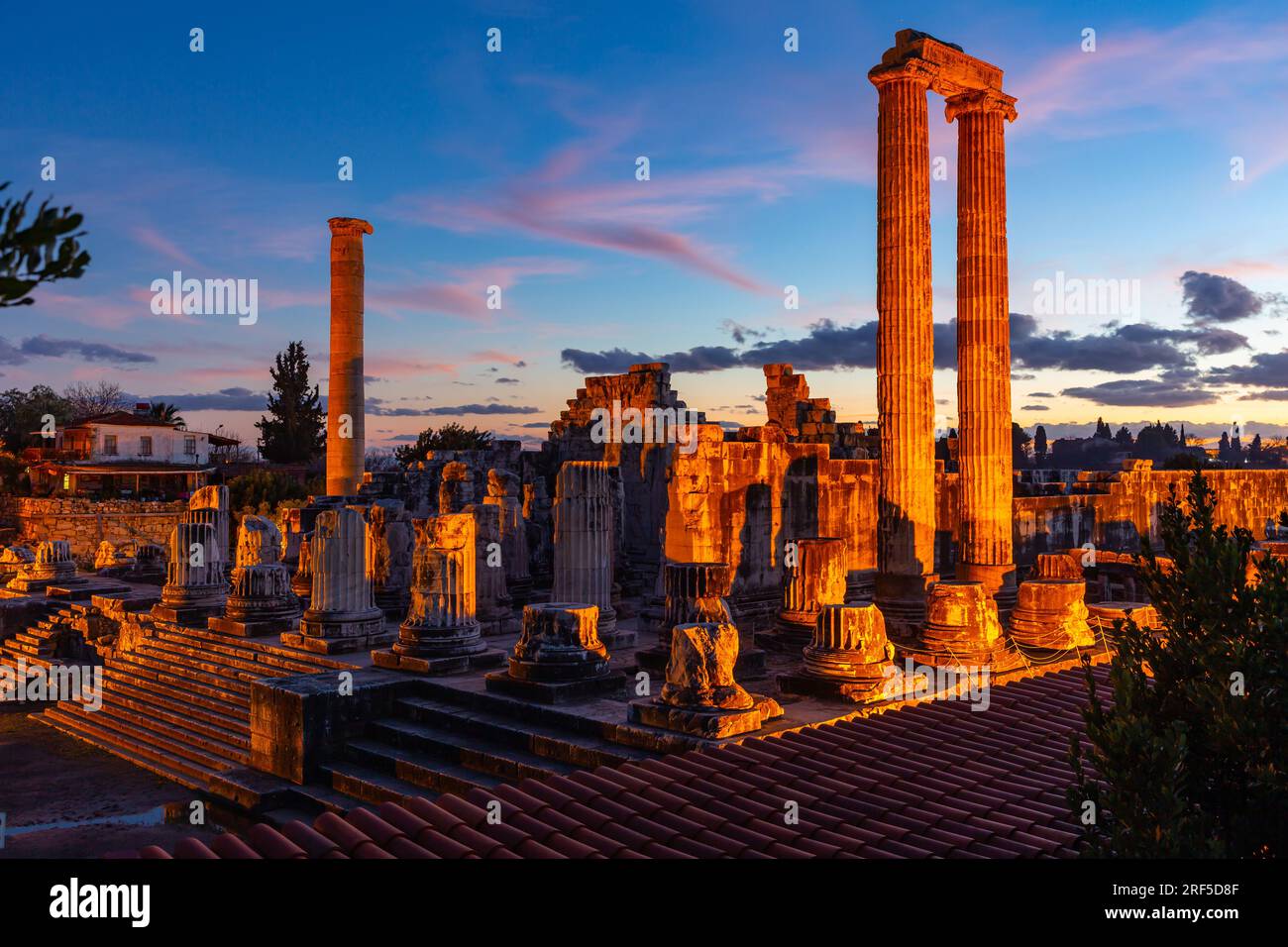 Temple of Apollo in Didyma antique city. Turkey Stock Photo - Alamy