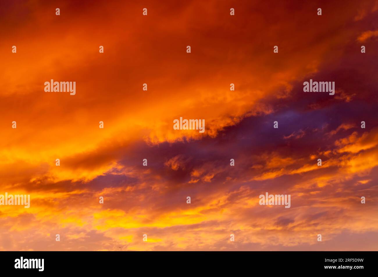colorful yellow orange and other colors of the sky with clouds during ...