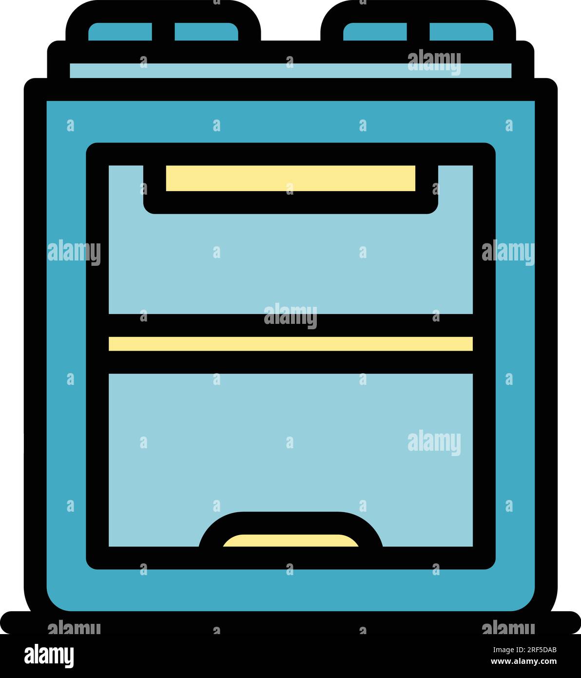 3d printer icon outline vector. Print machine. Model product color flat Stock Vector Image & Art ...