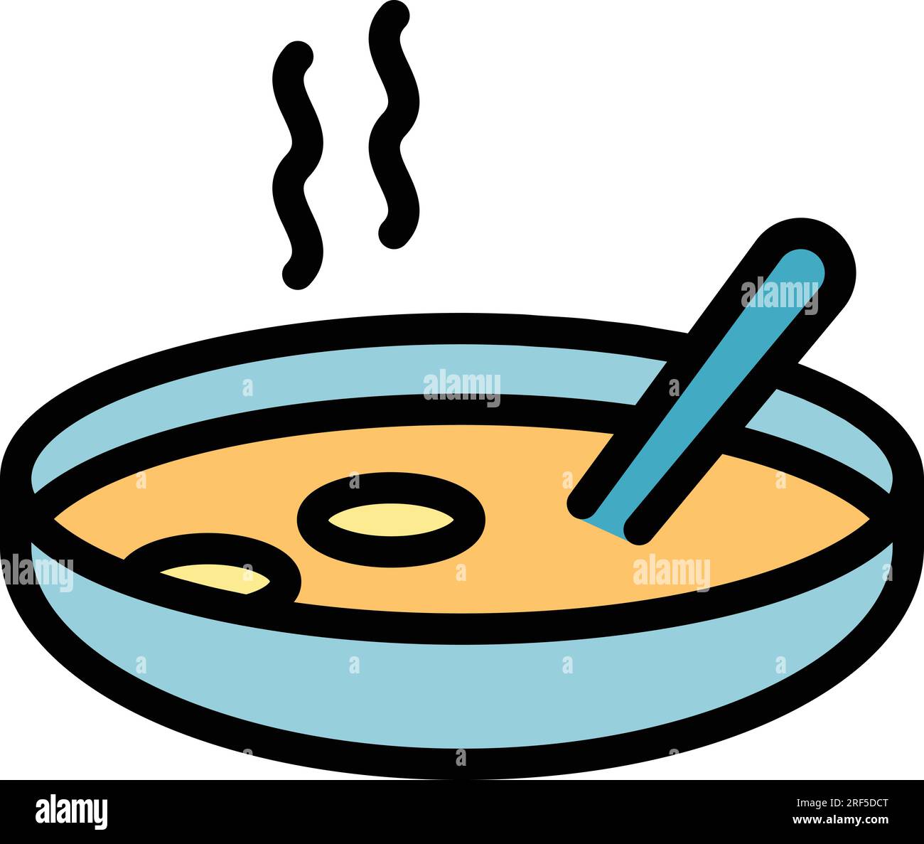 Homemade chicken vegetable soup cooking Stock Vector Images - Alamy