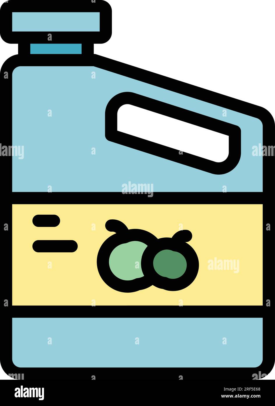 Contaminated food liquid icon outline vector. Safety food. Virus ...