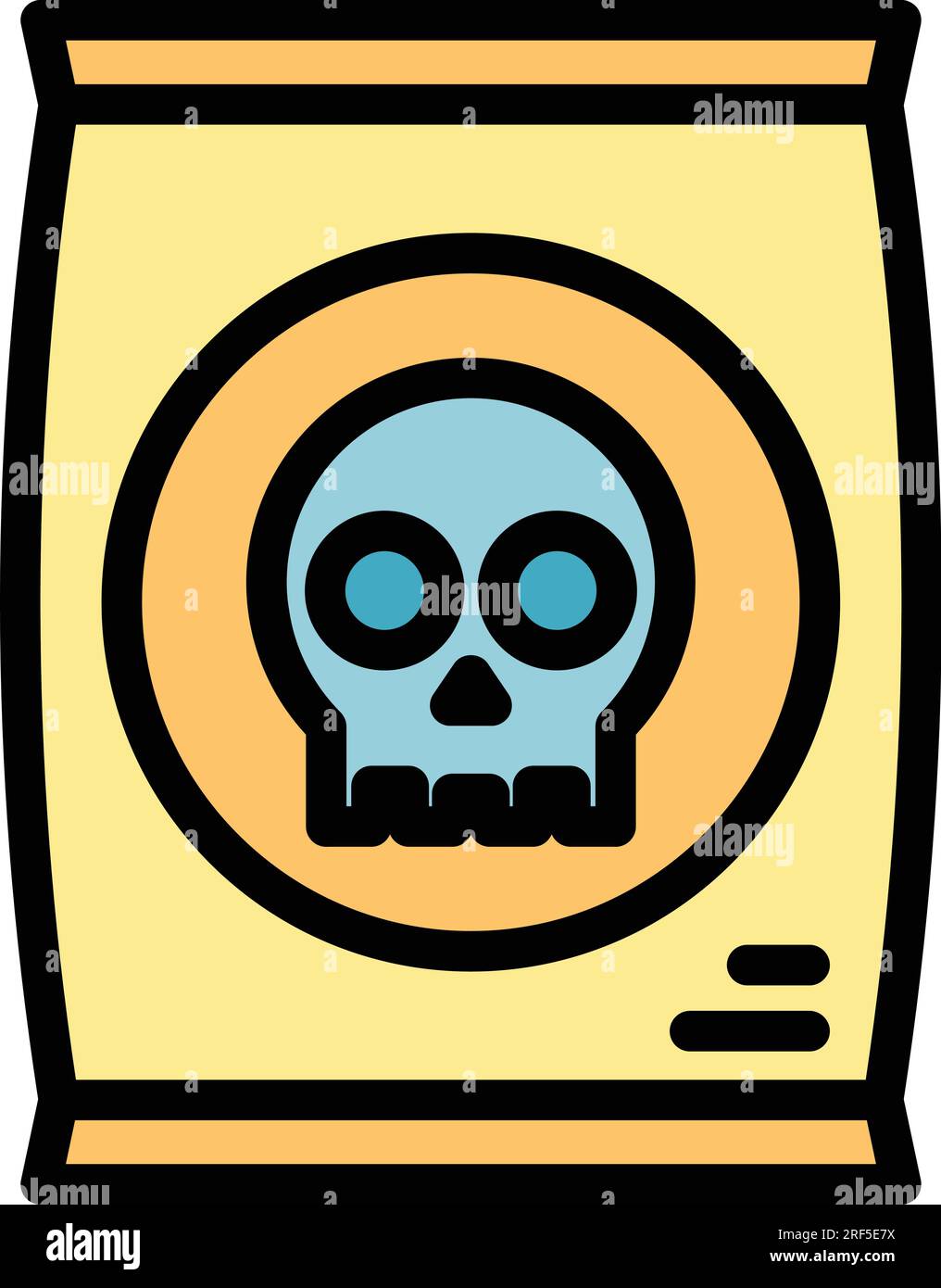 Contaminated food pack icon outline vector. Safety meat. Epidemic ...