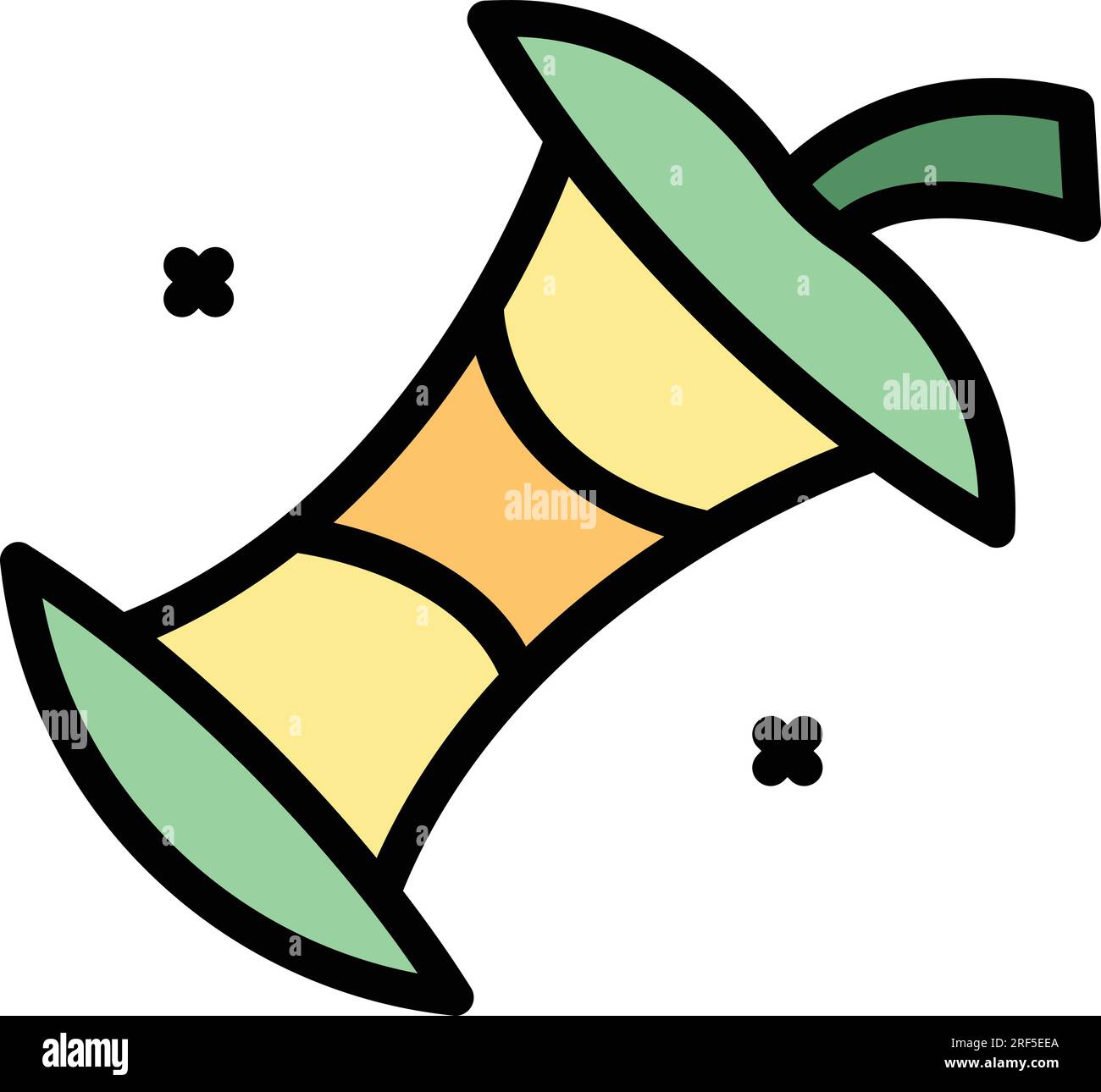 Rotten apple icon outline vector. Contaminated food. Virus bacteria ...