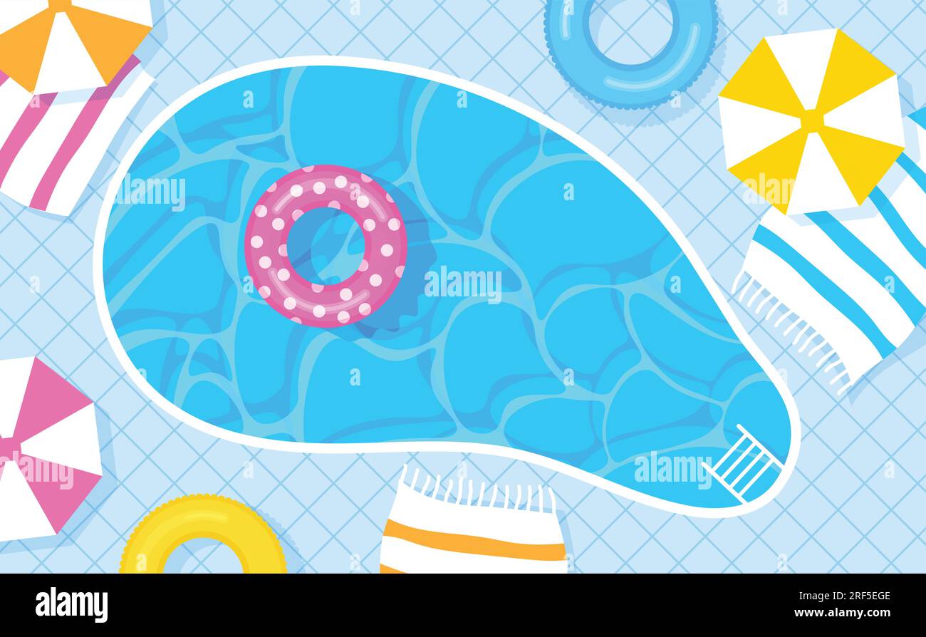 Sun club pool in Stock Vector Images - Alamy