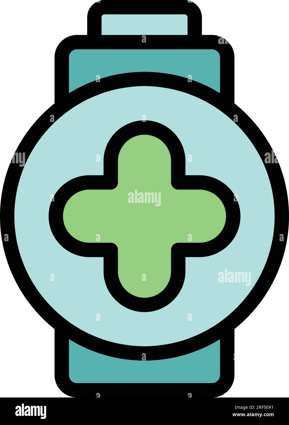 Battery plus energy icon outline vector. Load status. Charge electric ...