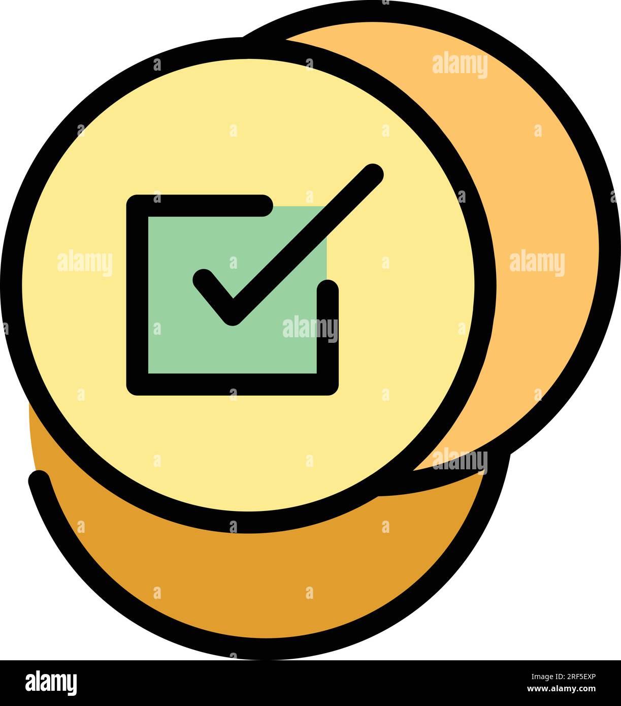 Benchmark icon outline vector. Time unit. Cost product color flat Stock ...