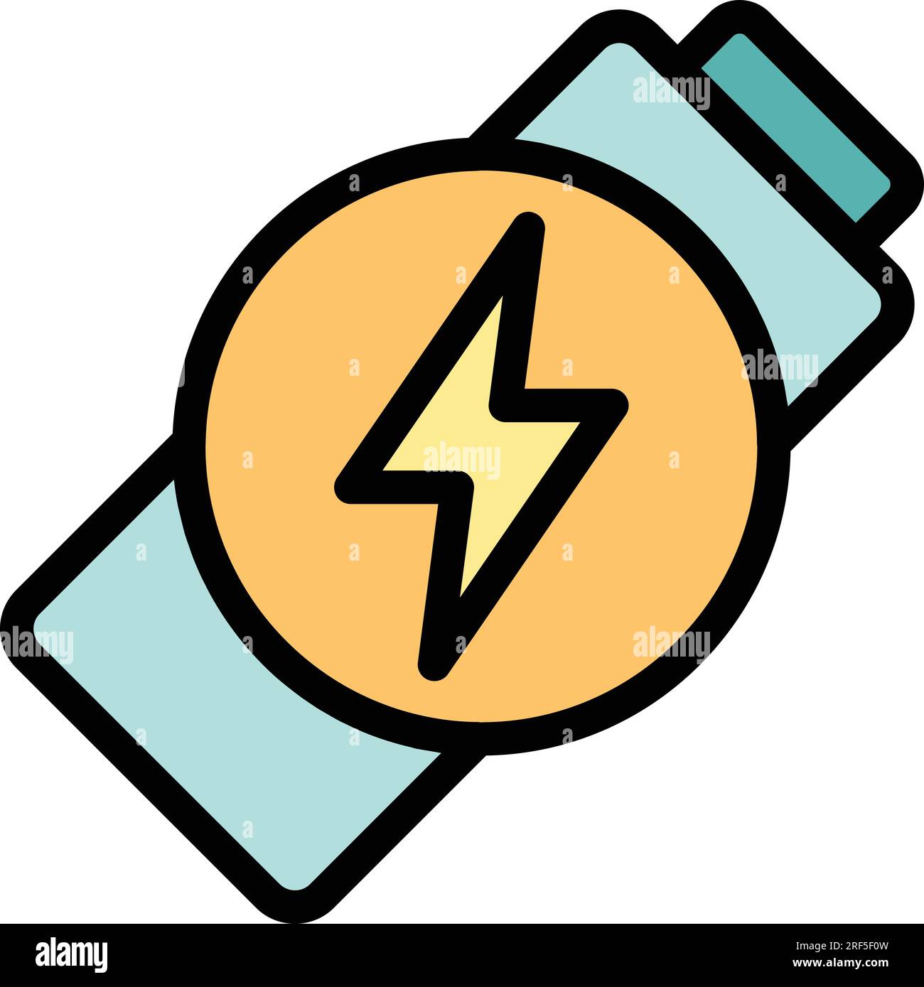 Energy level icon outline vector. Power mobile. Charge battery color ...