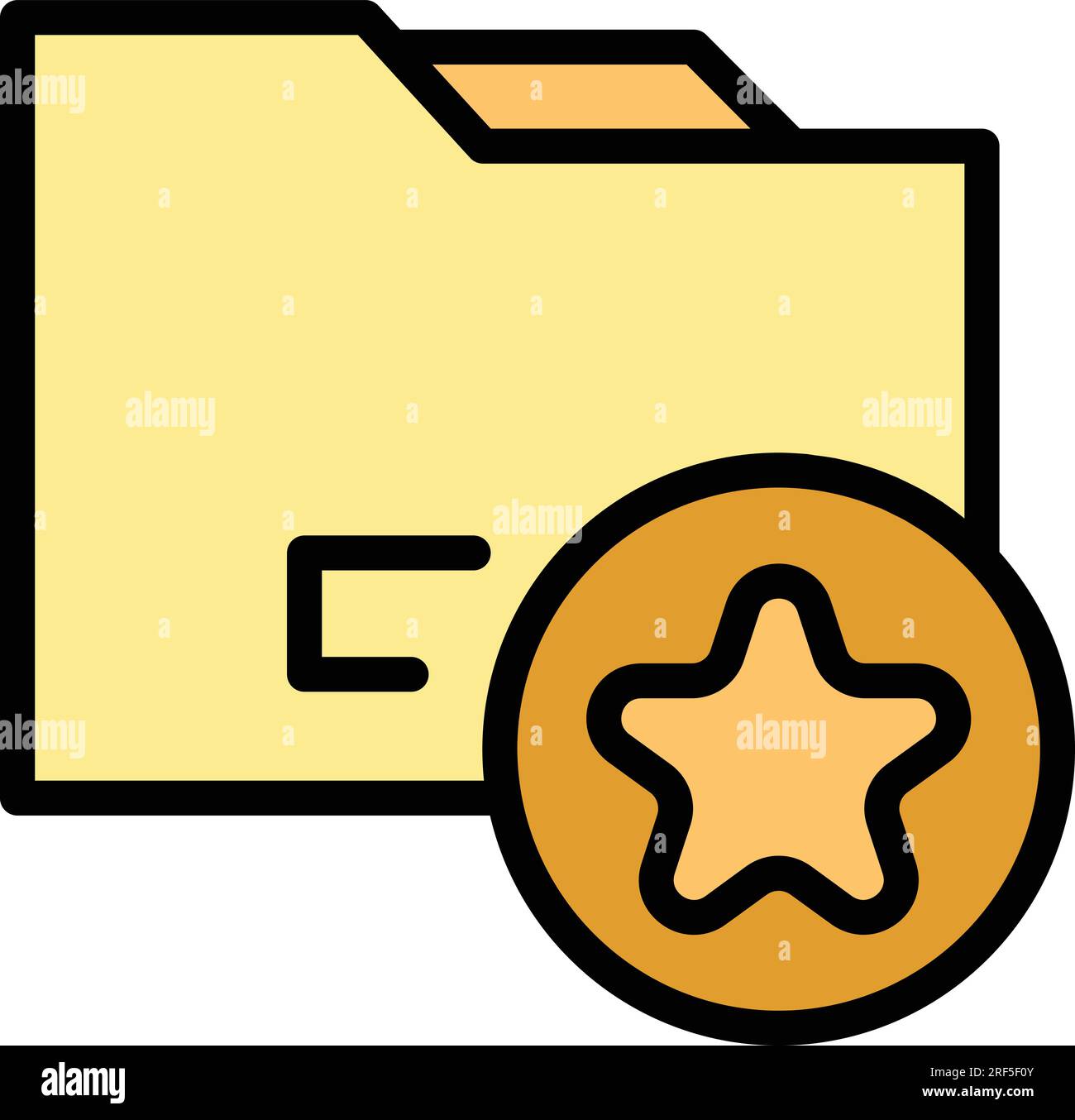 Benchmark folder icon outline vector. Time quality. Compare improvement ...
