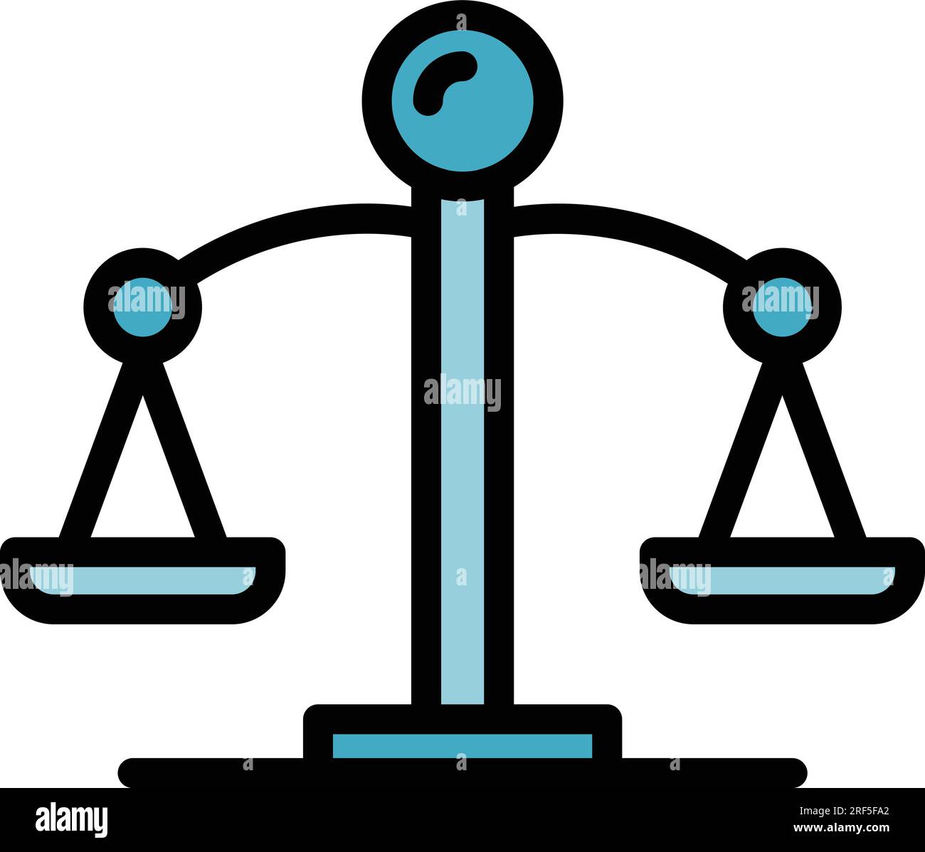 Benchmark balance icon outline vector. Compare improvement. Time unit ...