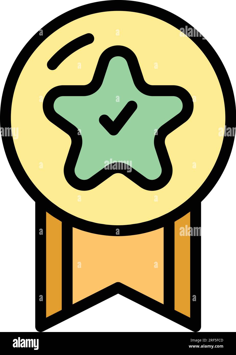 Benchmark emblem icon outline vector. Time quality. Product time color ...