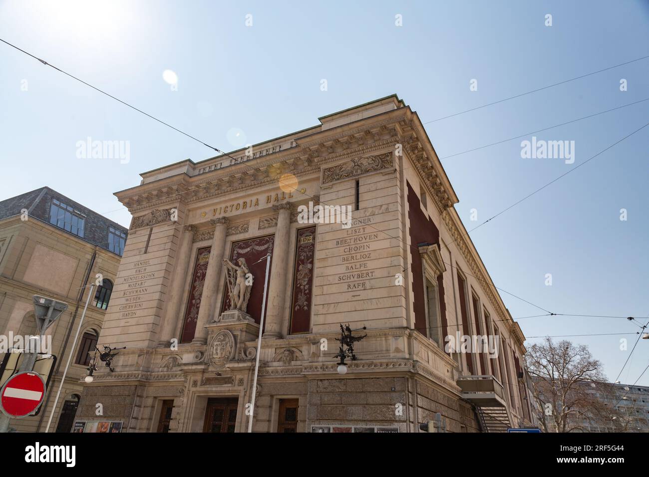 Geneva, Switzerland - 25 March 2022: The Victoria Hall is a concert ...
