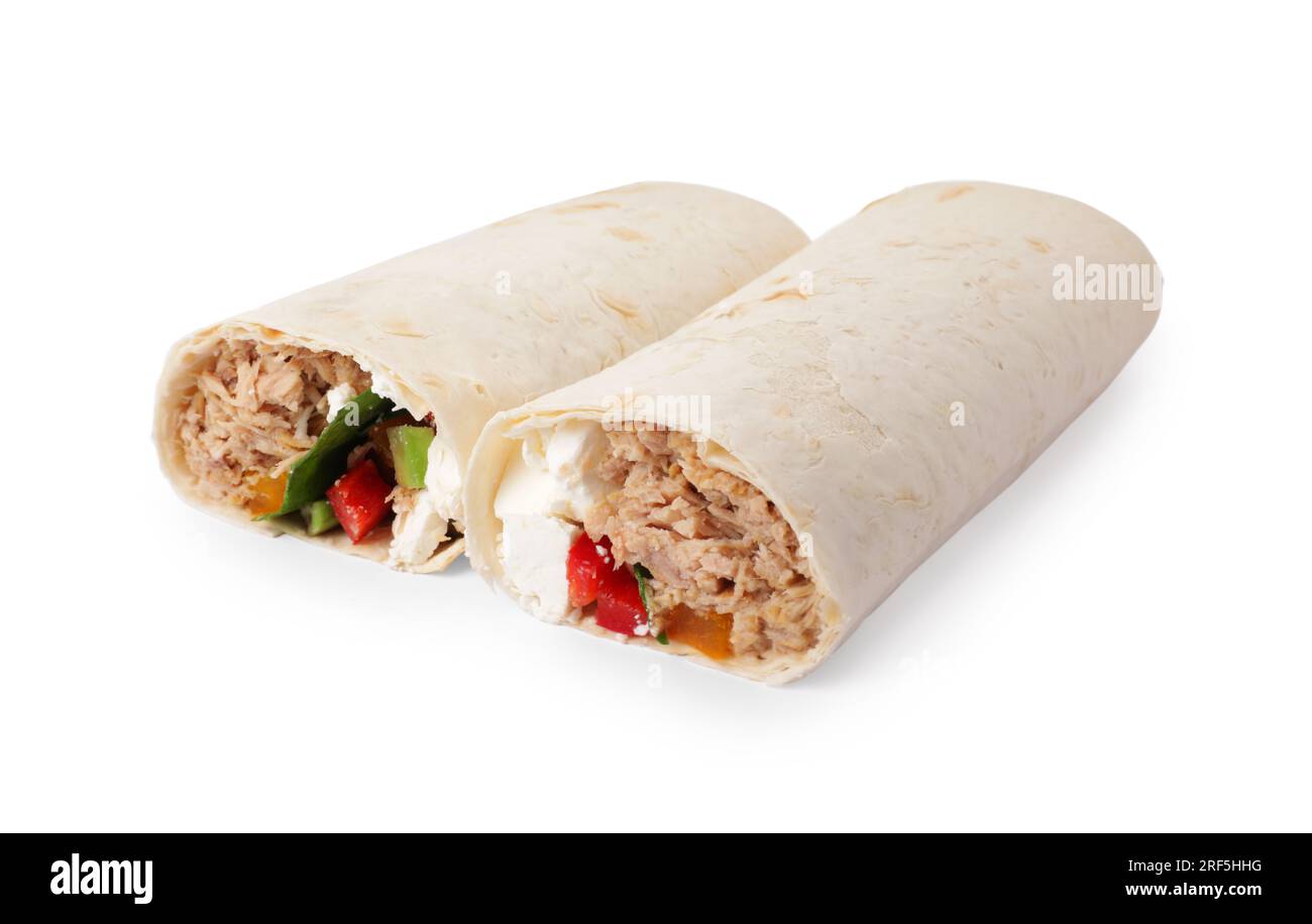 Wrap tortilla feta Cut Out Stock Images & Pictures - Alamy