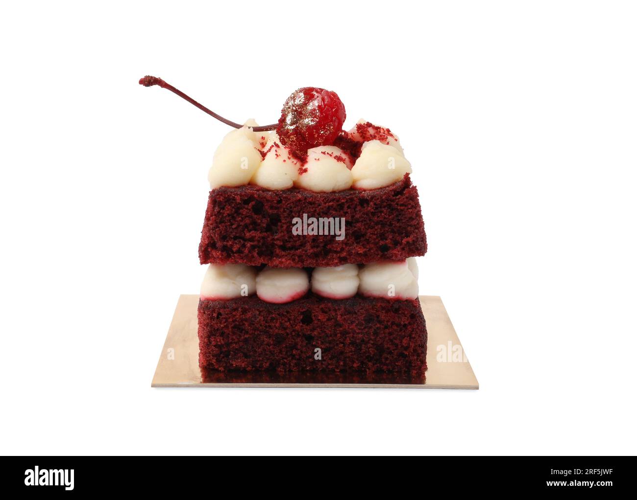 Red velvet birthday cake Cut Out Stock Images & Pictures - Alamy