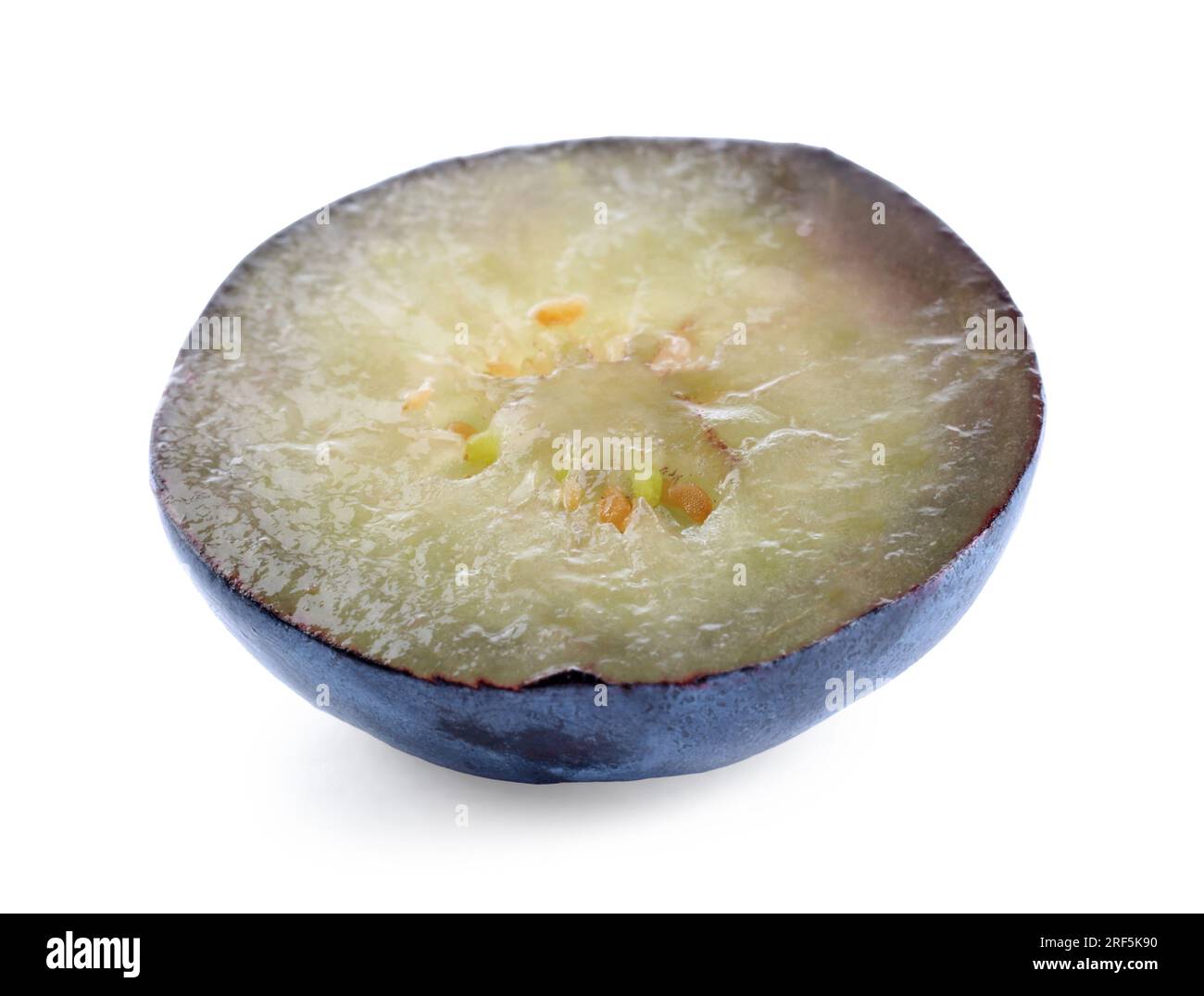 Half of tasty blueberry isolated on white Stock Photo - Alamy