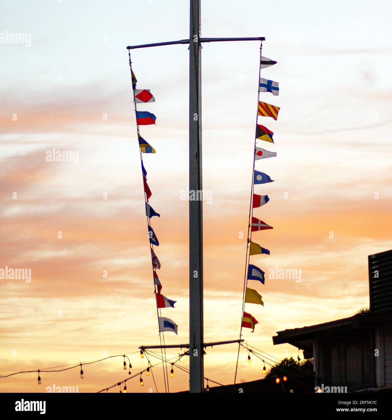 Sailing boats nautical flags hi-res stock photography and images - Alamy