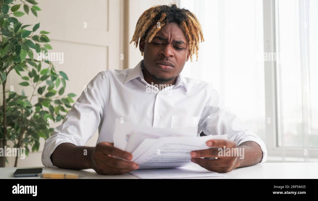 Document mistakes office paperwork man report Stock Photo - Alamy