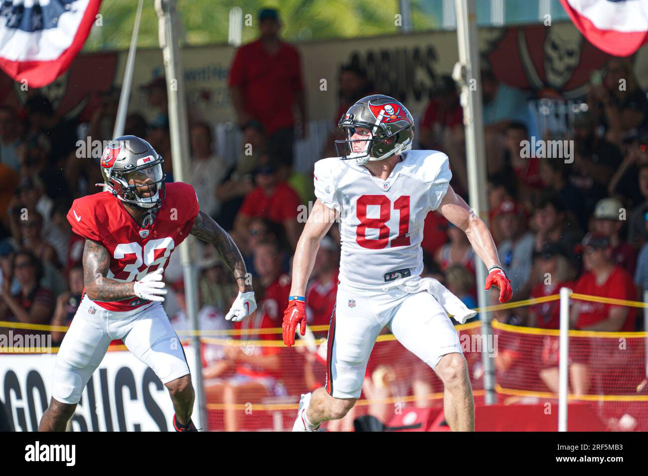 Tampa, Florida, USA, July 31, 2023, Tampa Bay Buccaneers players Derrek ...