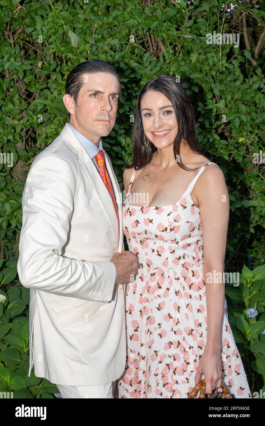 Tabber Benedict and Natalie Merkle attends Mommy's Heart Summer Gala at a private residence in ...
