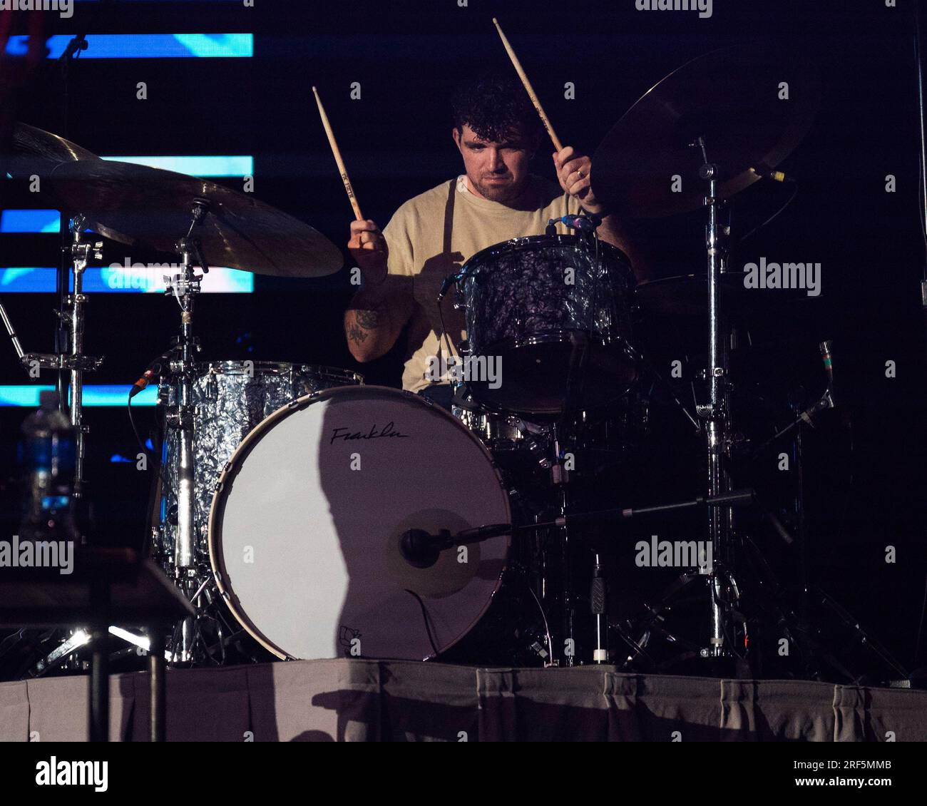 Columbus, Ohio, United States. 31st July, 2023. Casting Crowns drummer ...