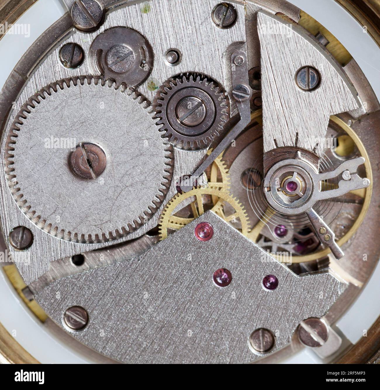 internal components and parts including parts of the winding, movement ...