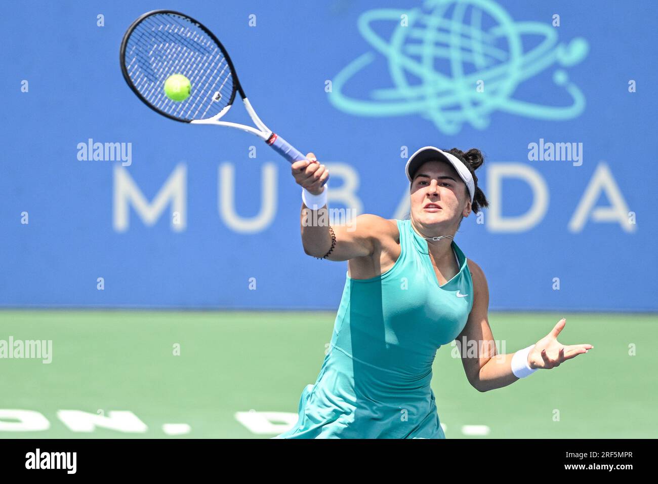 Washington, D.C, USA. 31st July, 2023. BIANCA ANDREESCU hits a forehand ...
