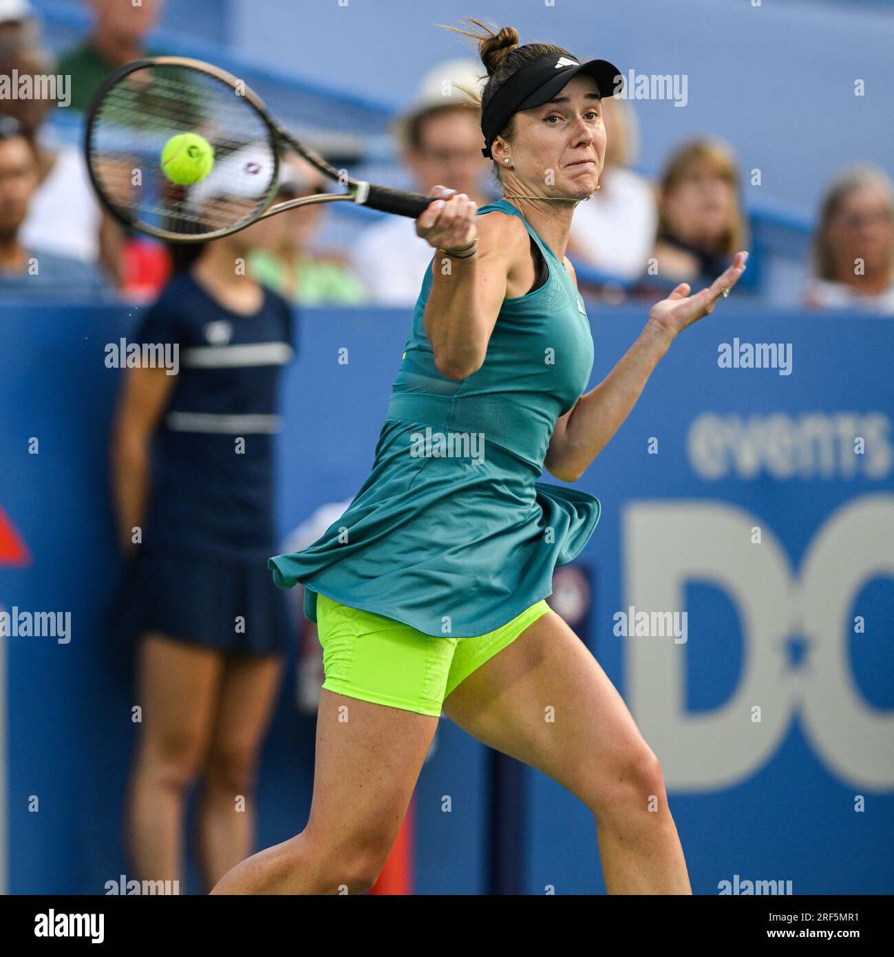 Washington, D.C, USA. 31st July, 2023. ELINA SVITOLINA hits a forehand ...