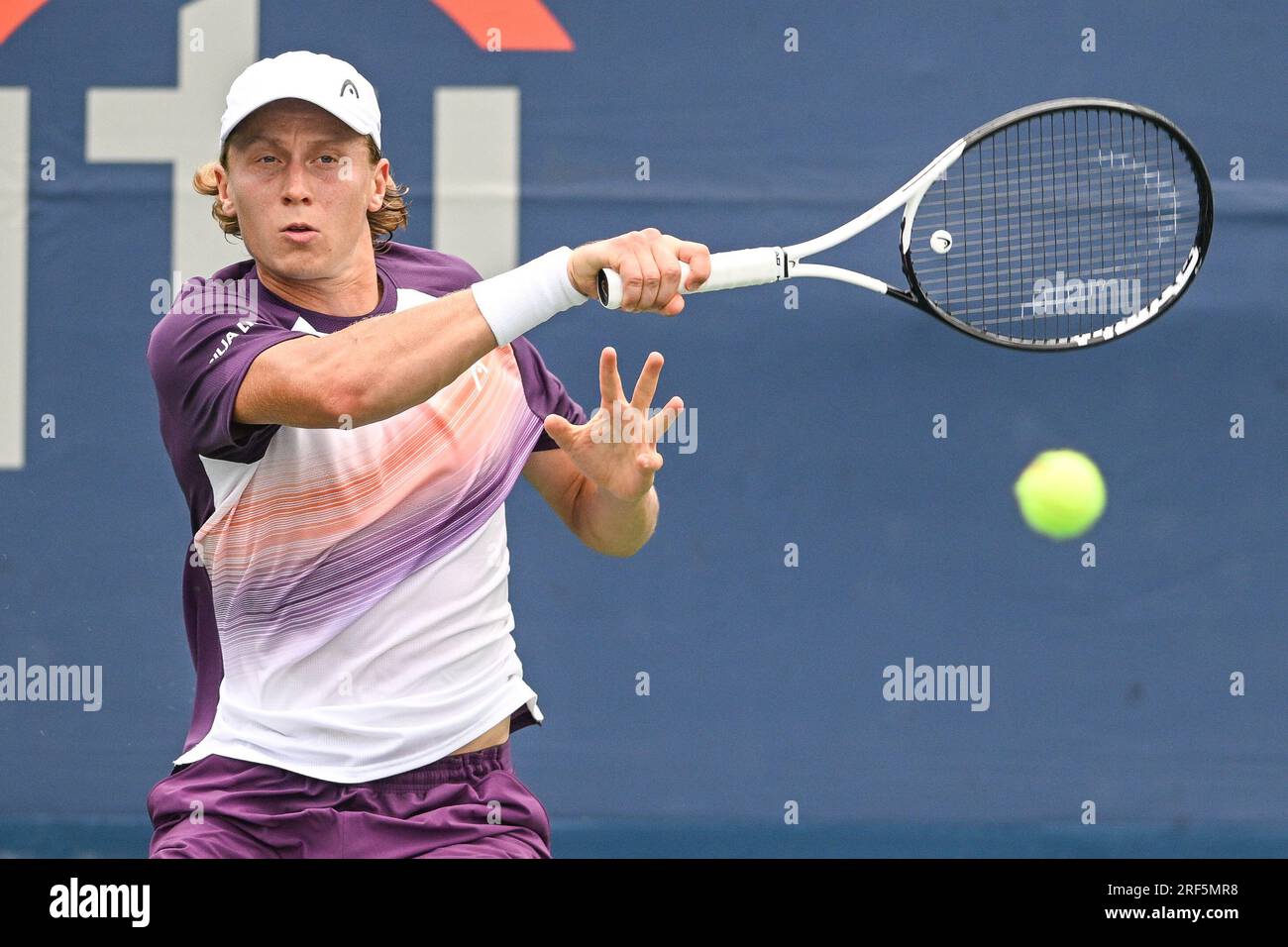 Washington, D.C, USA. 31st July, 2023. EMIL RUUSUVUORI hits a forehand ...