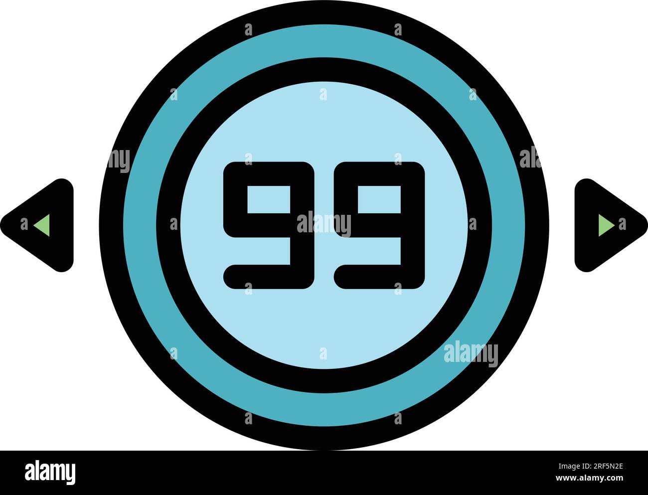 Timer Duration Icon Outline Vector Clock Timer Web Date Color Flat