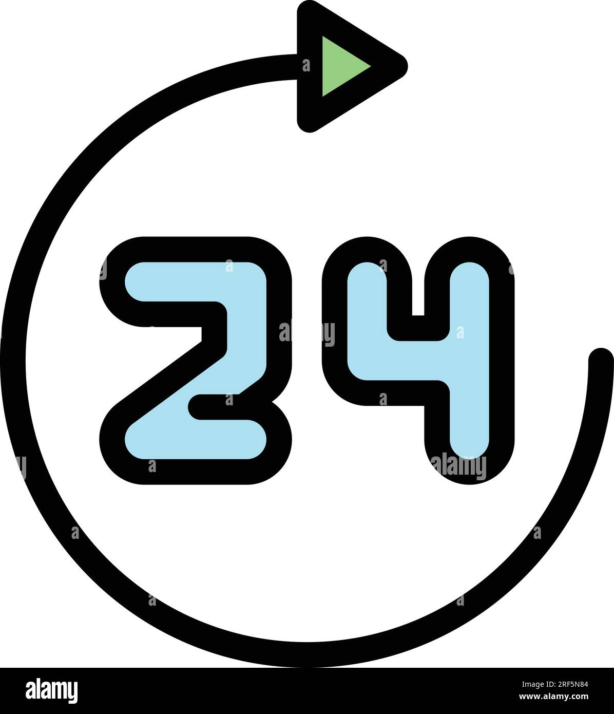 48 hour clock Stock Vector Images - Alamy