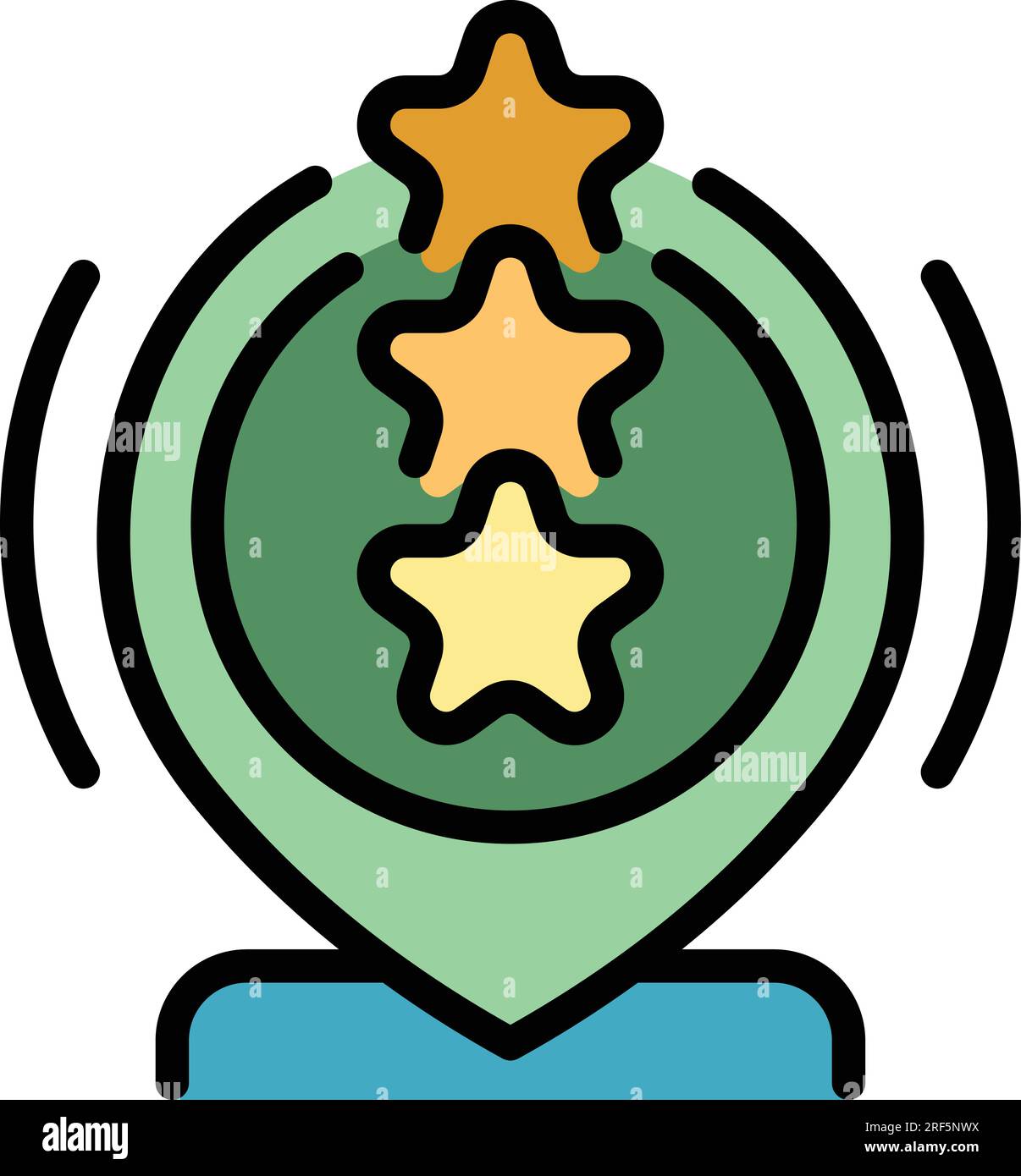 Store location icon outline vector. Shop map. Mall buy color flat Stock ...
