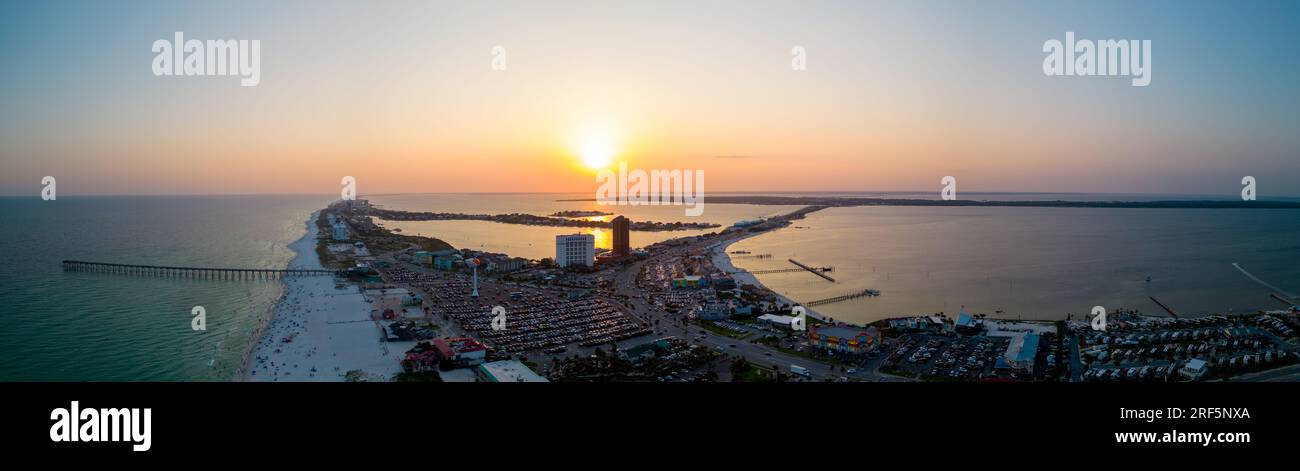 Aerial panorama Pensacola Beach Florida circa 2023 Stock Photo - Alamy