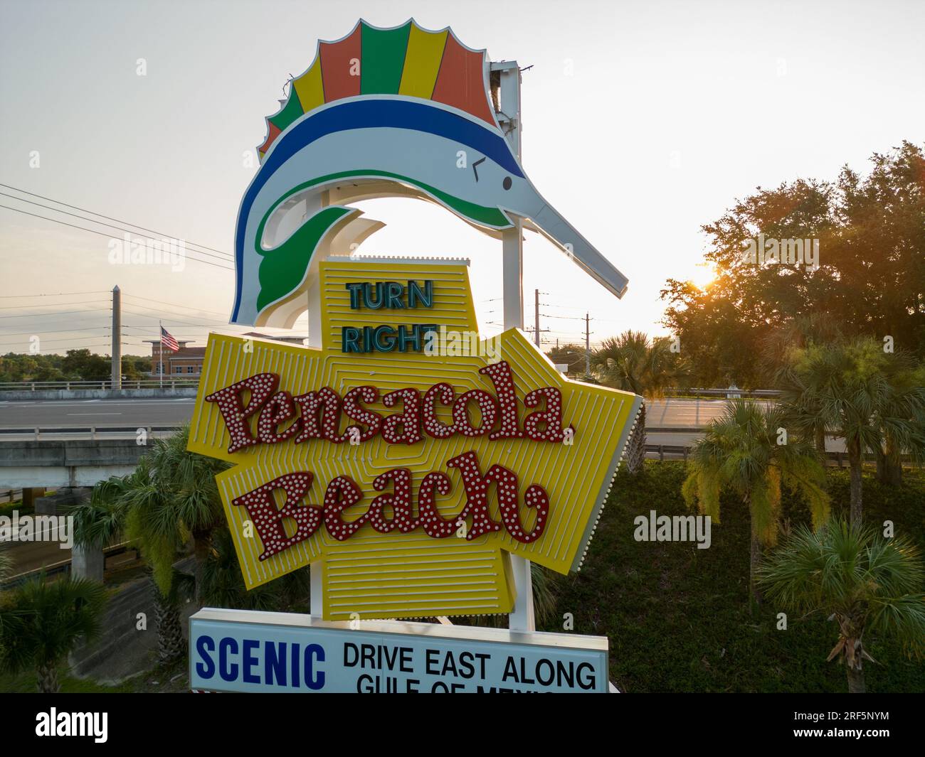 Pensacola beach sign hi-res stock photography and images - Alamy