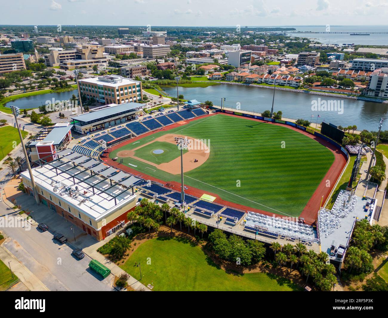 Pensacola, FL, USA - July 21, 2023: Blue Wahoos Stadium and Admiral ...