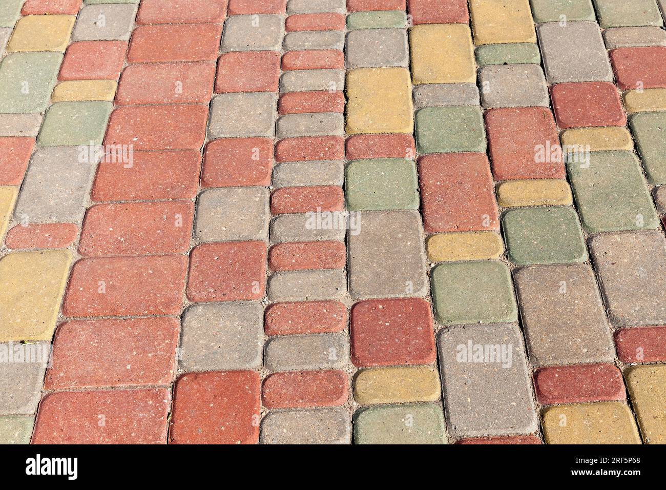road or pavement made of stones tiles and cobblestones, part of a ...