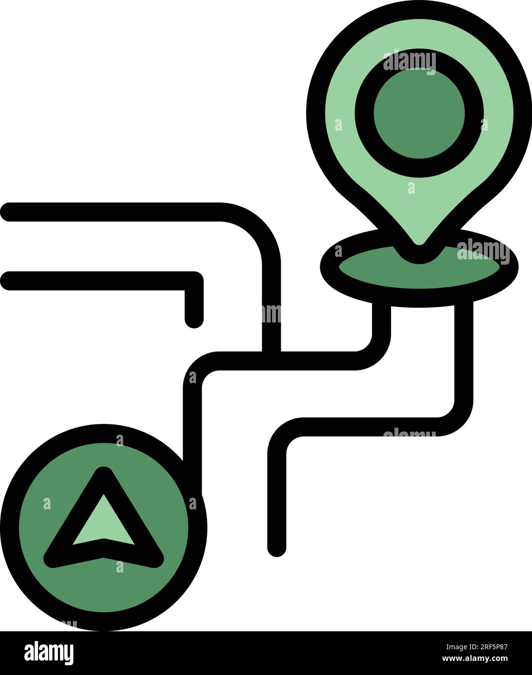 Street sale icon outline vector. Shop store. Arrow market color flat ...