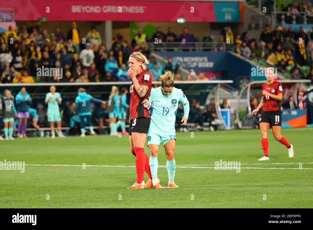 Melbourne, Australia. 31st July, 2023. Katrina Gorry of Australia (R ...